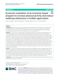 Economic evaluation of an incentive-based program to increase physical activity and reduce ...